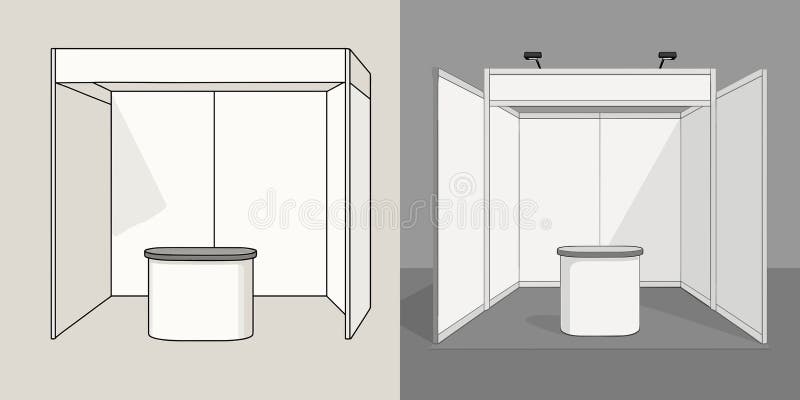 Customizable Trade Show Setups Stock Illustrations – 2 Customizable ...