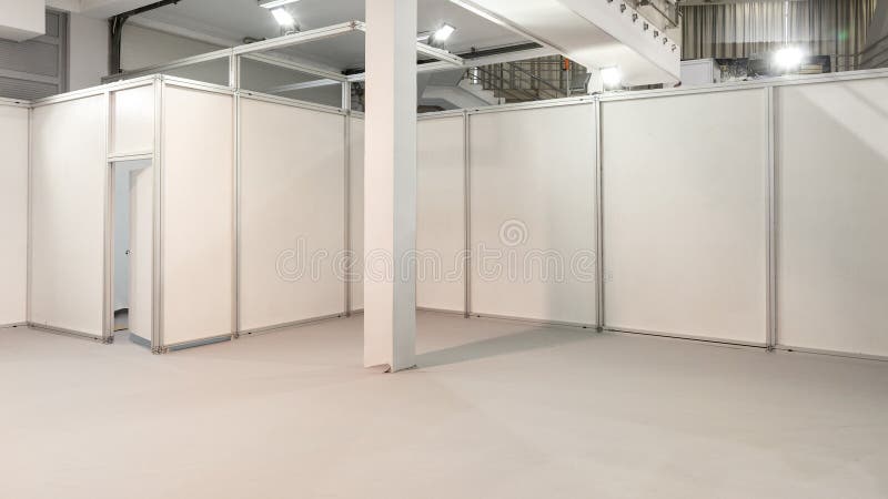 Empty Exhibition Space stock image. Image of panels - 183560289