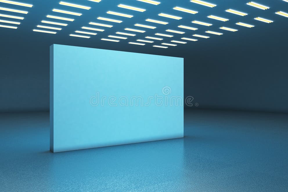 Empty exhibition stand stock illustration. Illustration of indoor ...