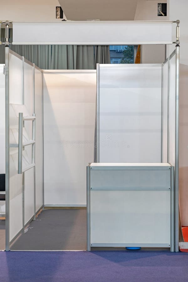 Empty Exhibition Stand stock photo. Image of hall, expo - 243132140