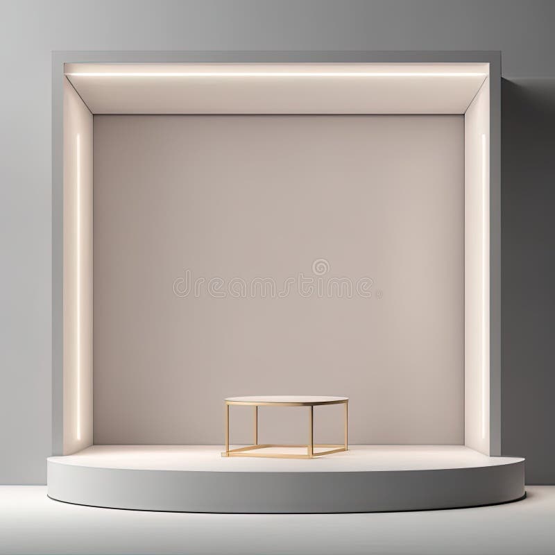 Empty Exhibition Studio, Exhibition Space, Empty Space with Blank Space ...