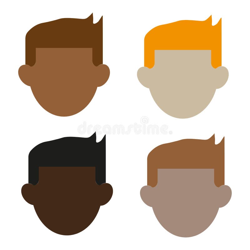 Empty Faces, Great Design for Any Purposes. Hands Set. Template Set ...