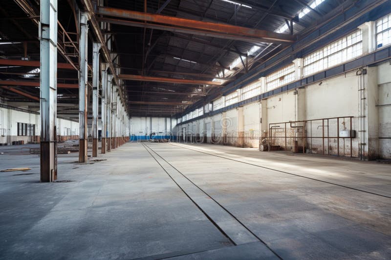 Empty Factory Floor stock illustration. Illustration of vacant - 277141021