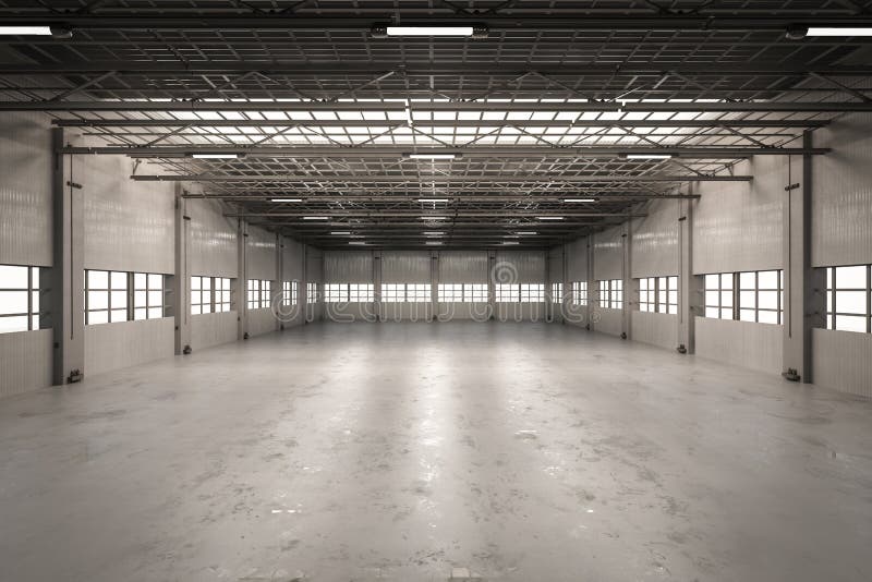 Empty factory interior stock photo. Image of interior - 85669616