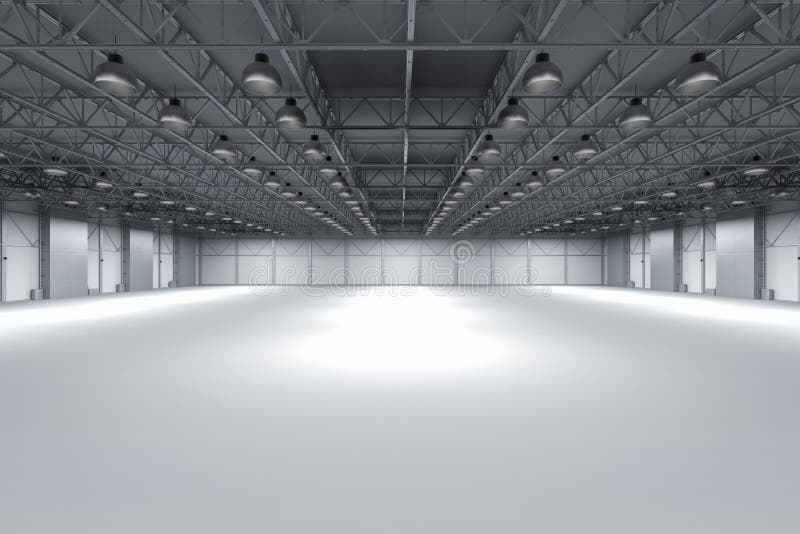 Empty factory interior stock image. Image of indoor, business - 85669699