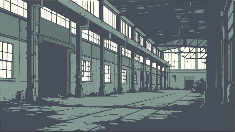 Interior Industrial Building Vector Stock Illustrations – 6,641 ...