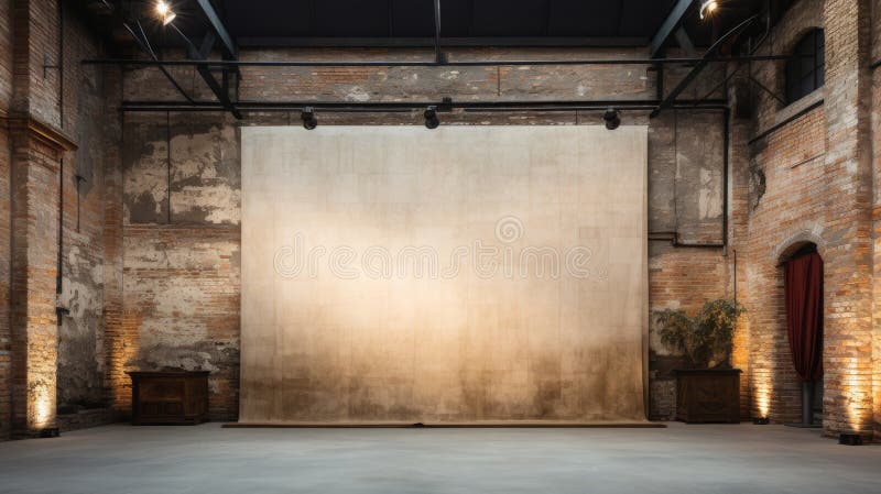 Empty Fashion Show Runway stock photo. Image of modern - 306196932