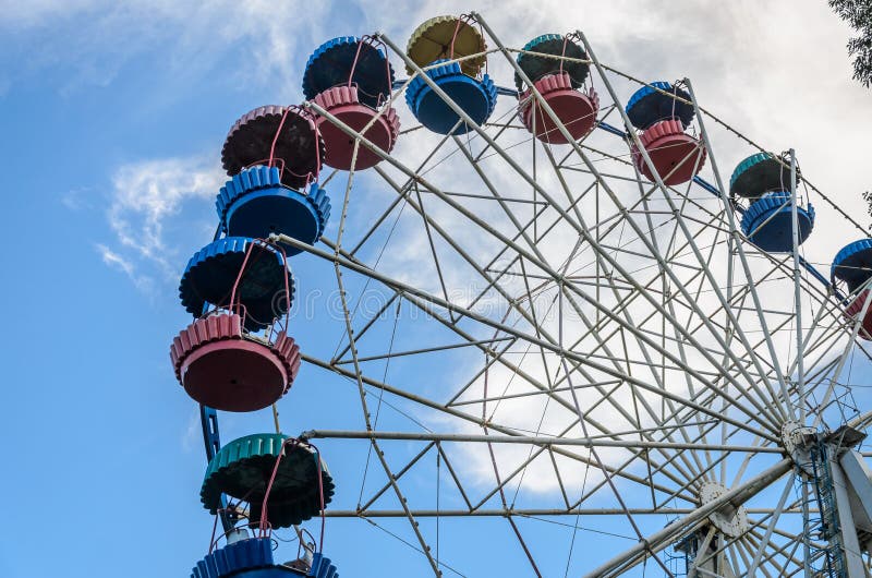 Empty ferris wheel stock image. Image of ferris, steel - 3930167