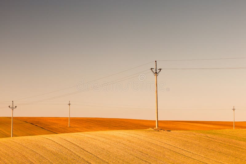 Empty field stock image. Image of junction, electric - 19626357