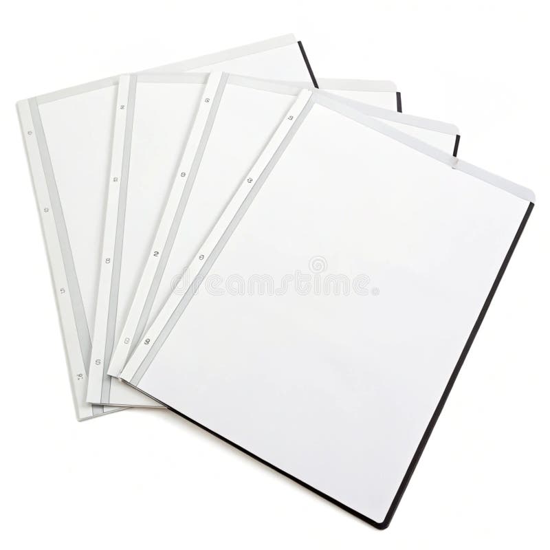 3D Empty Folder Isolated on White Background Stock Illustration ...