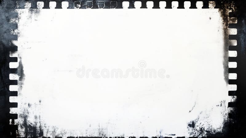 Distressed Filmstrip Frame for Retro Visuals Stock Illustration ...