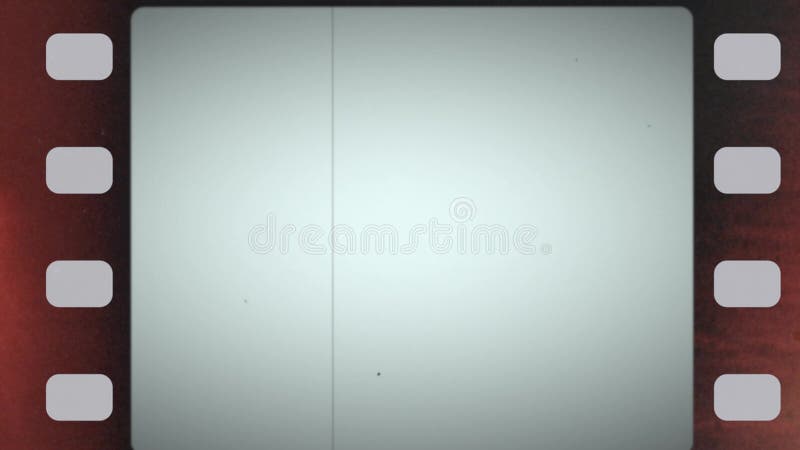 Empty 35mm Film Frame Showing Scratches for Overlay Stock Footage ...