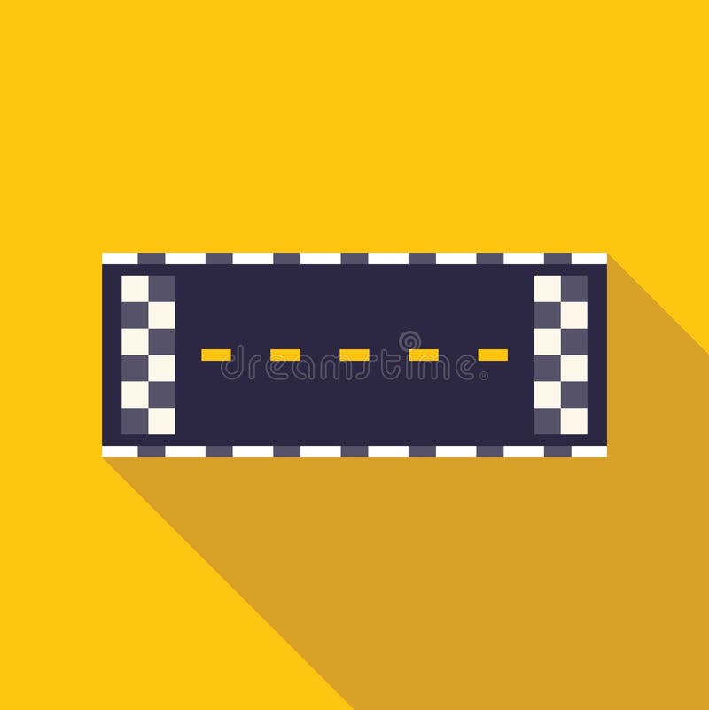 Empty Finish Line Road Marking Competition Concept Stock Vector ...