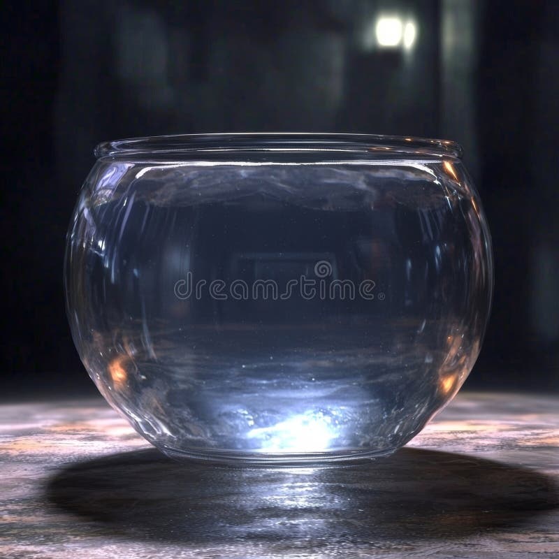 Empty Fishbowl stock illustration. Illustration of surface - 334813454