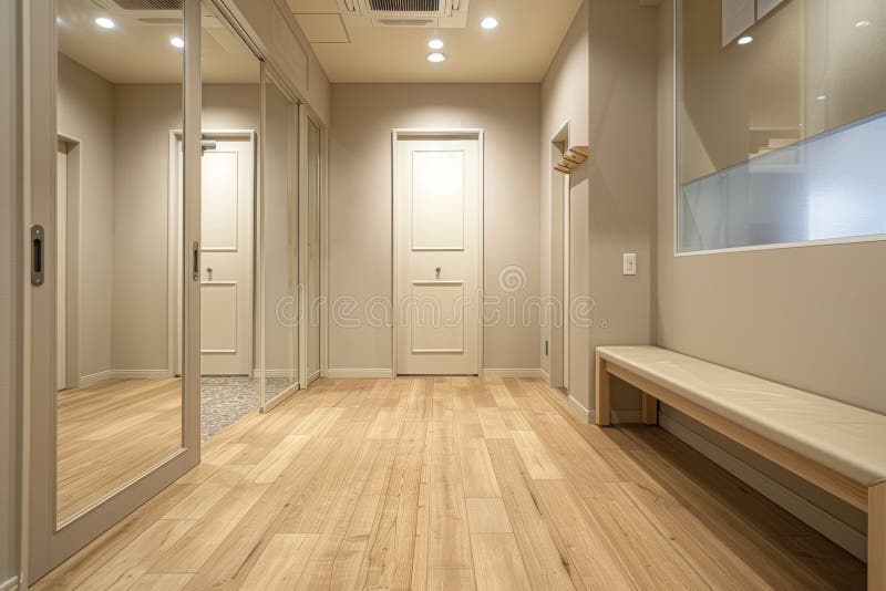 Empty Fitting Room in a Clothing Store. Generative AI Stock Photo ...