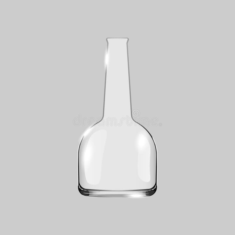 Empty flask for liquids stock vector. Illustration of container - 105564625
