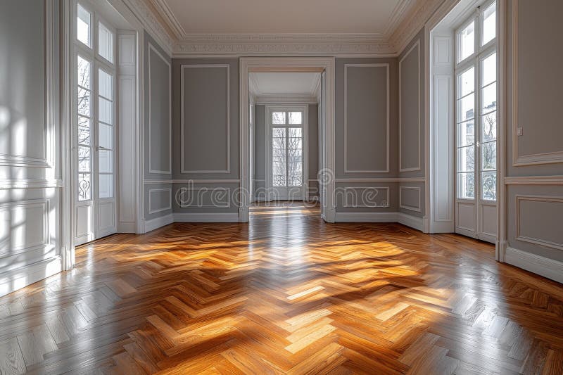 Empty Flat Situated in the Historic Stuckaltbau Complex Stock Image ...