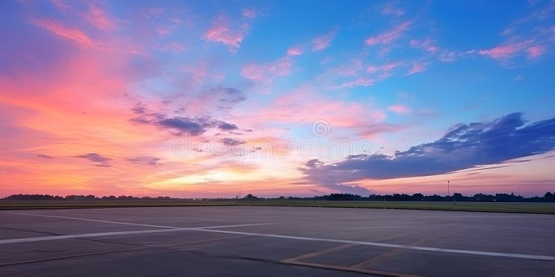 Empty Flat Wide Road a Wide Angle Shot of an Empty Road, Ideal for PPTs ...