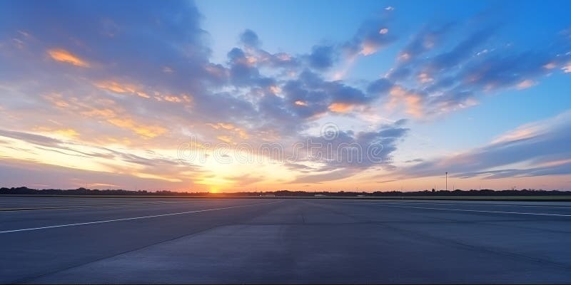 Empty Flat Wide Road a Wide Angle Shot of an Empty Road, Ideal for PPTs ...