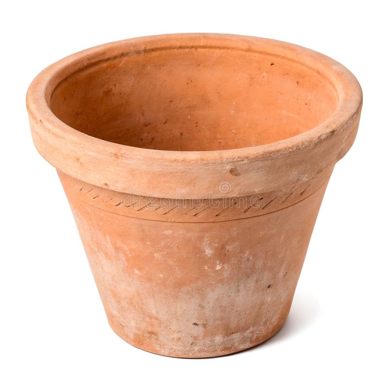 Empty Flower Earthen Pot stock illustration. Illustration of plant ...