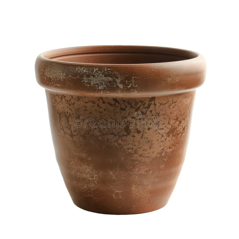 Empty Flower Pot Front View Isolate Stock Illustration - Illustration ... Empty Flower Pot Front View Isolate Stock Illustration - Illustration ...