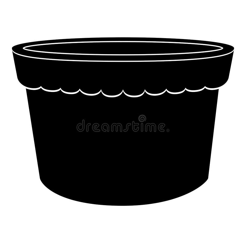 Empty flower pot icon stock vector. Illustration of container - 111992309