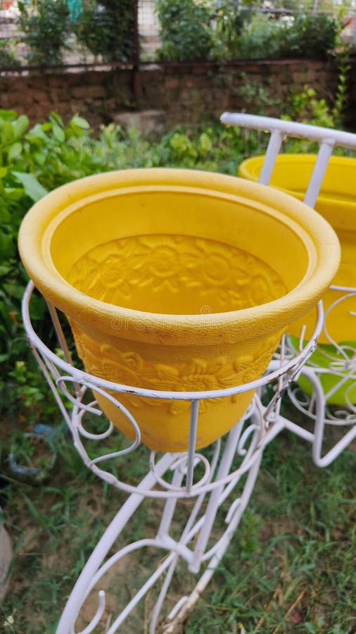 Empty flower pot stock photo. Image of decor, growth - 344348230