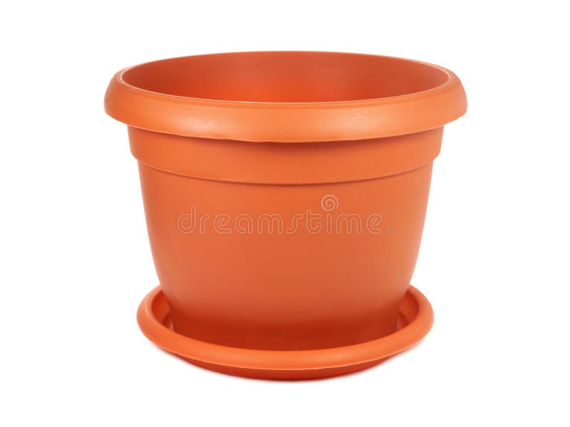 Empty clay plant pot stock photo. Image of empty, closeup - 26694022