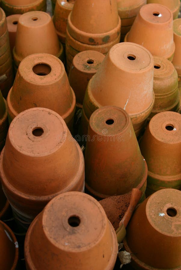 Empty flower pots stock image. Image of small, flowerpot - 38818813