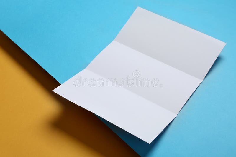 Empty Flyer on Background. Mockup for Design Stock Image - Image of ...