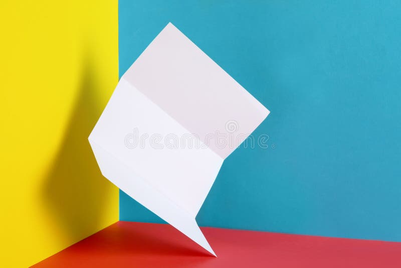 Empty Flyer on Background. Mockup for Design Stock Photo - Image of ...