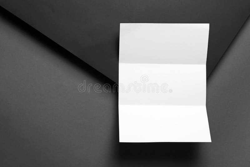 Empty Flyer on Background. Mockup for Design Stock Photo - Image of ...
