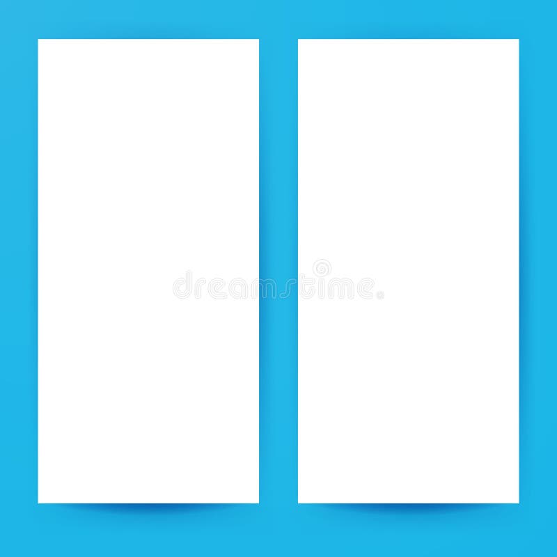 Empty Flyer Mockup Template Stock Vector - Illustration of menu, layout ...