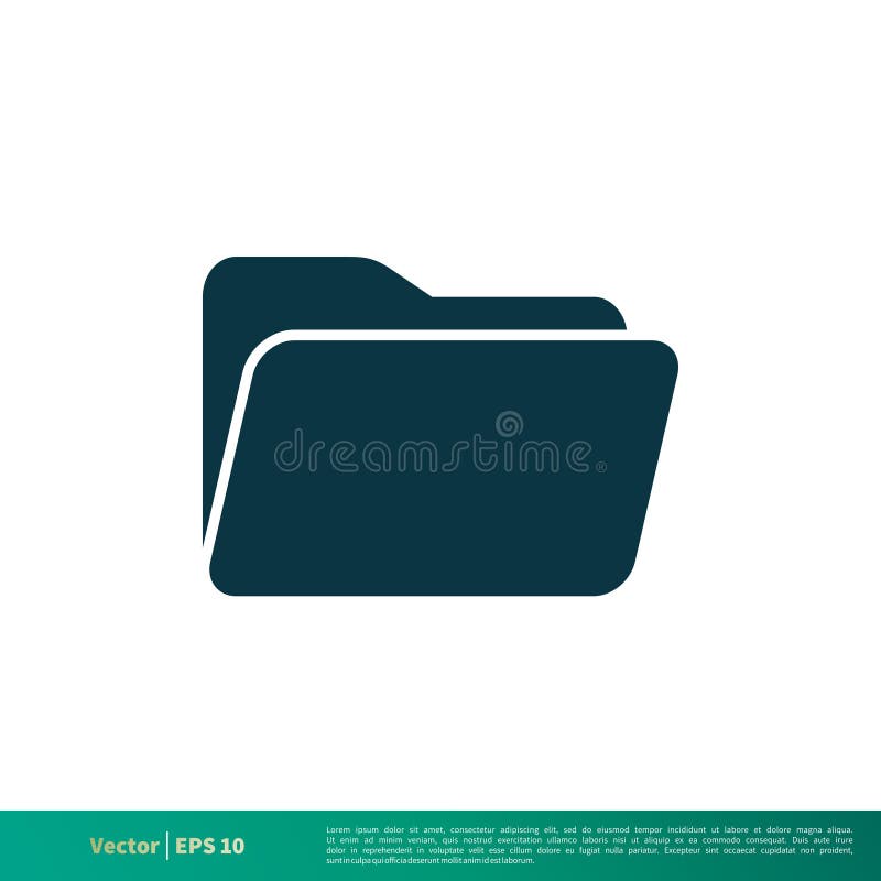 Empty Folder Icon Vector Logo Template Illustration Design. Vector EPS ...