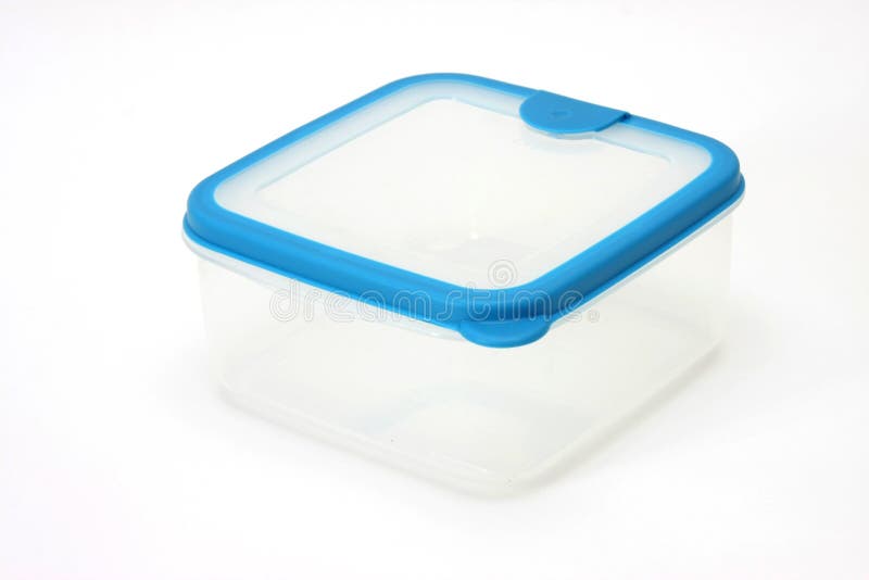 Empty Food Storage Containers with Tight Fitting Lids, Top View Stock ...