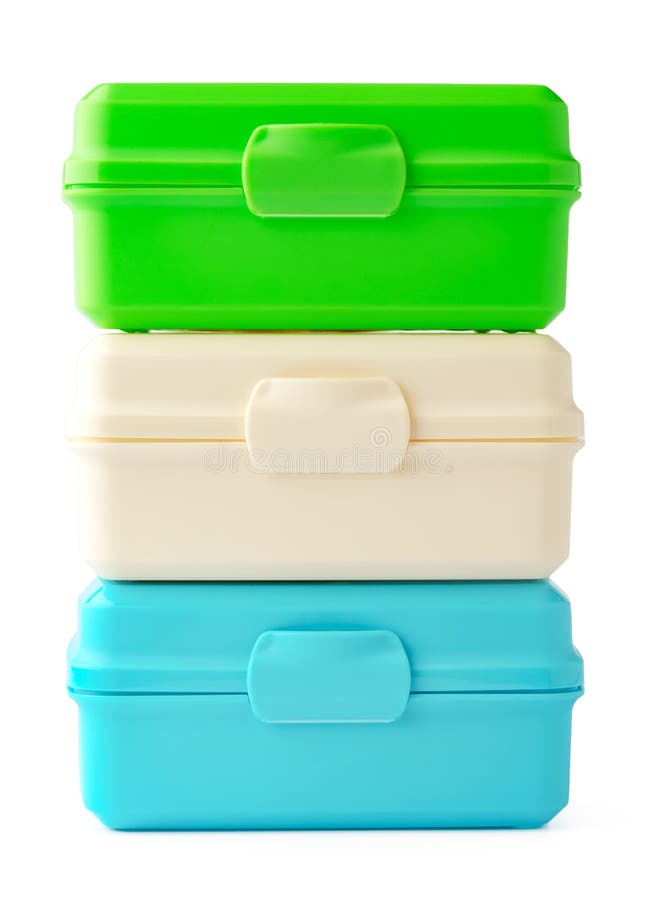 Empty Food Container Isolated on White Background Close Up Stock Image ...