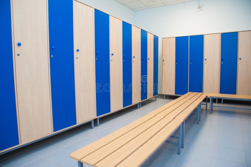 Empty Football Changing Room Stock Image - Image of sport, dressing ...