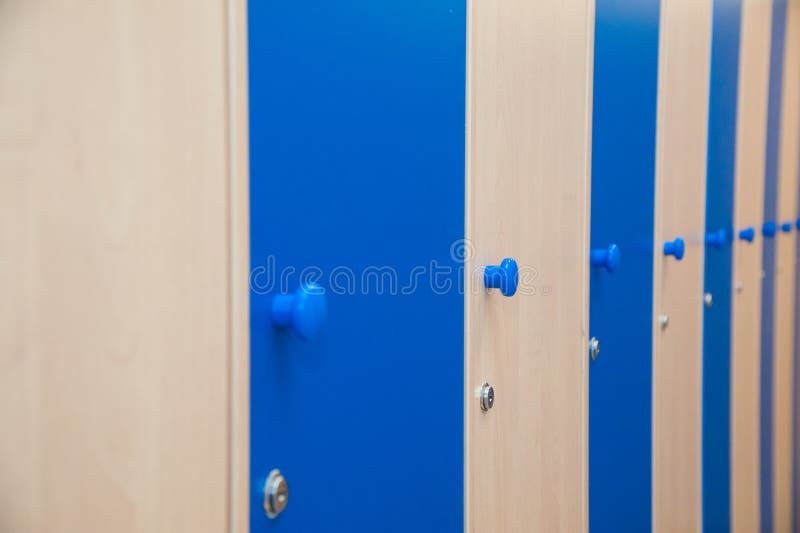 Empty Football Changing Room Stock Image - Image of soccer, locker ...