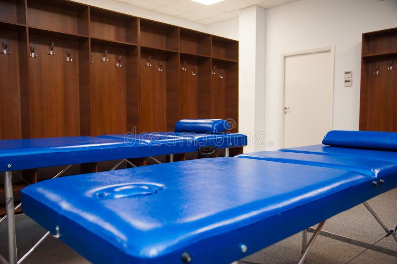 Empty Football Changing Room Stock Image - Image of sport, dressing ...