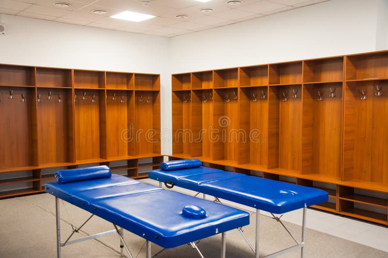 Empty Football Changing Room Stock Image - Image of sports, soccer ...