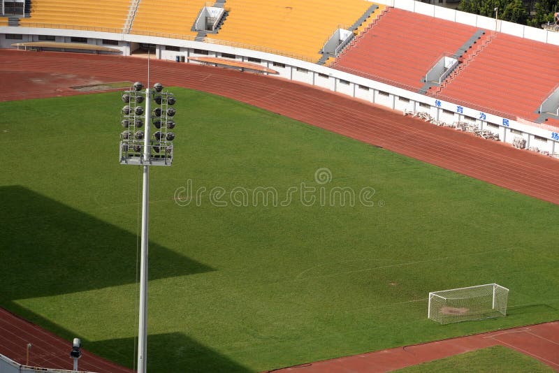 Empty Football Stadium stock photo. Image of blank, athlete - 113281394