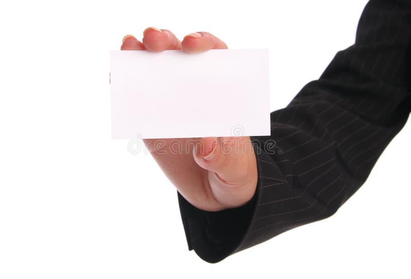Empty Form in a Female Hand Stock Image - Image of professional, blank ...