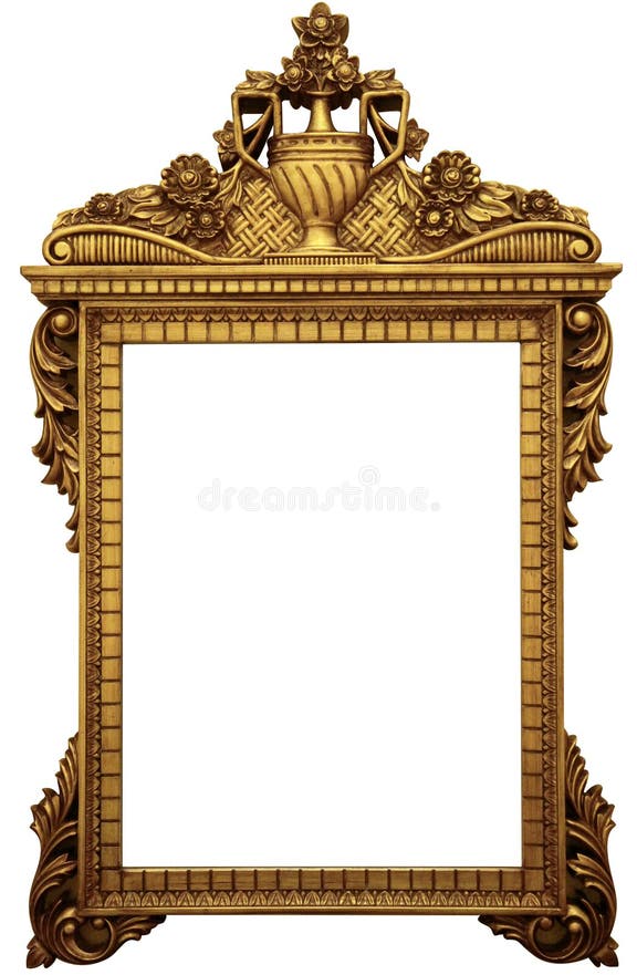 Empty frame stock image. Image of decorate, museum, antique - 12589485