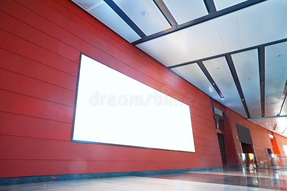 Empty Frame for Advertising Stock Photo - Image of passageway, business ...
