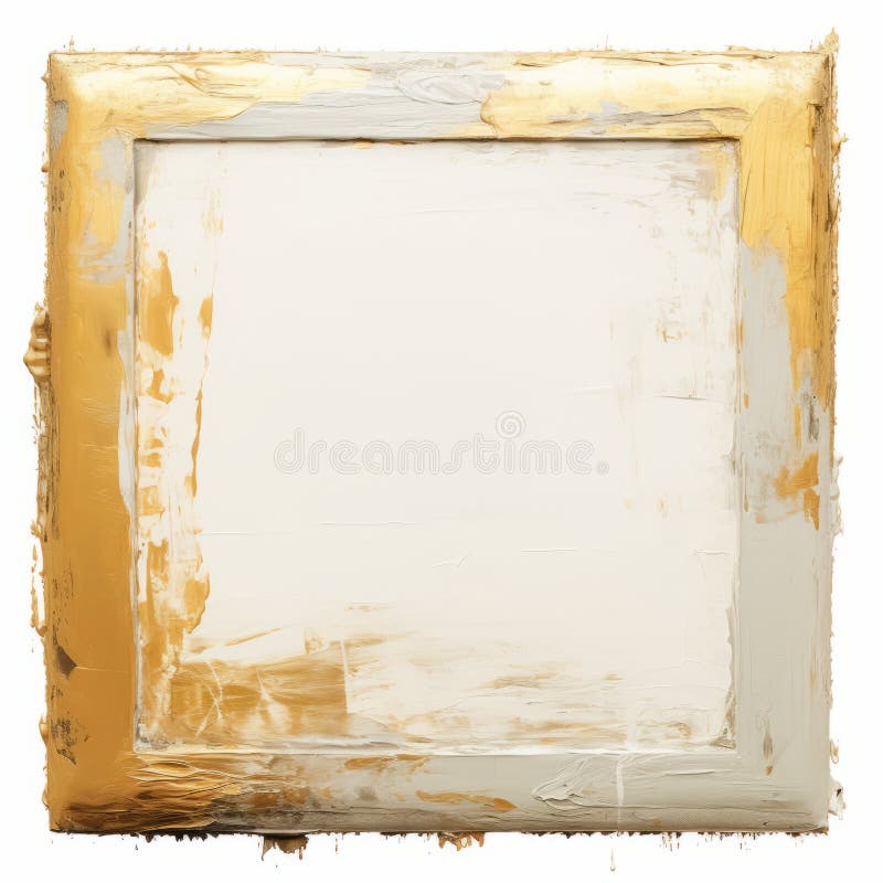 An Empty Frame with Paint Splatters on it Stock Illustration ...