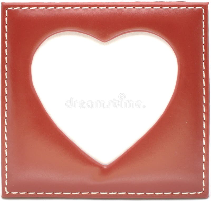 Empty frame in heart shape stock image. Image of marriage - 4031589