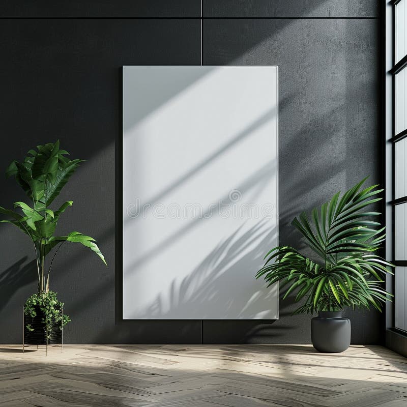 An Empty Frame for the Inscription on the Wall. Mock Up ,interior ...