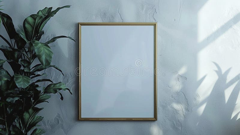An Empty Frame for the Inscription on the Wall. Mock Up ,interior ...