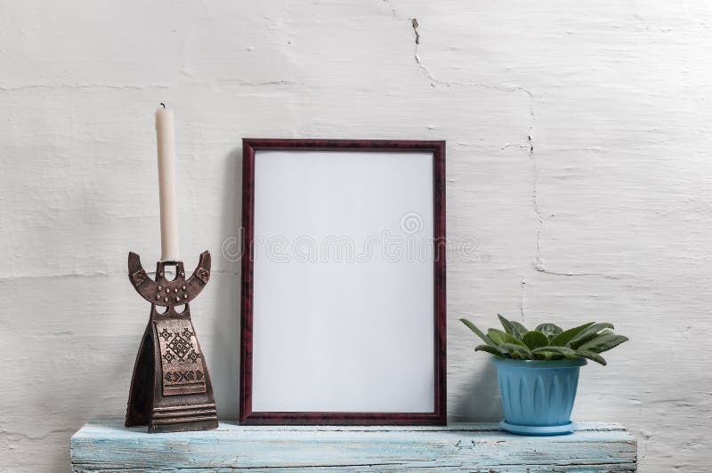 Empty Frame for an Inscription Stock Image - Image of rustic, letters ...