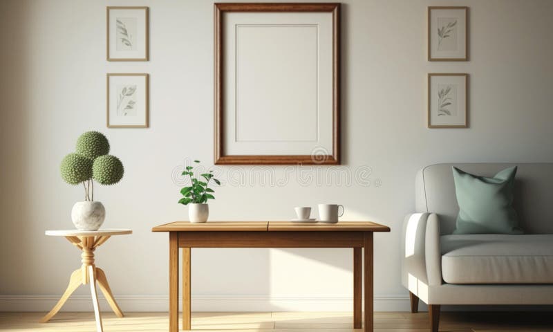 Empty Frame Mock-up Bundle stock illustration. Illustration of elegant ...